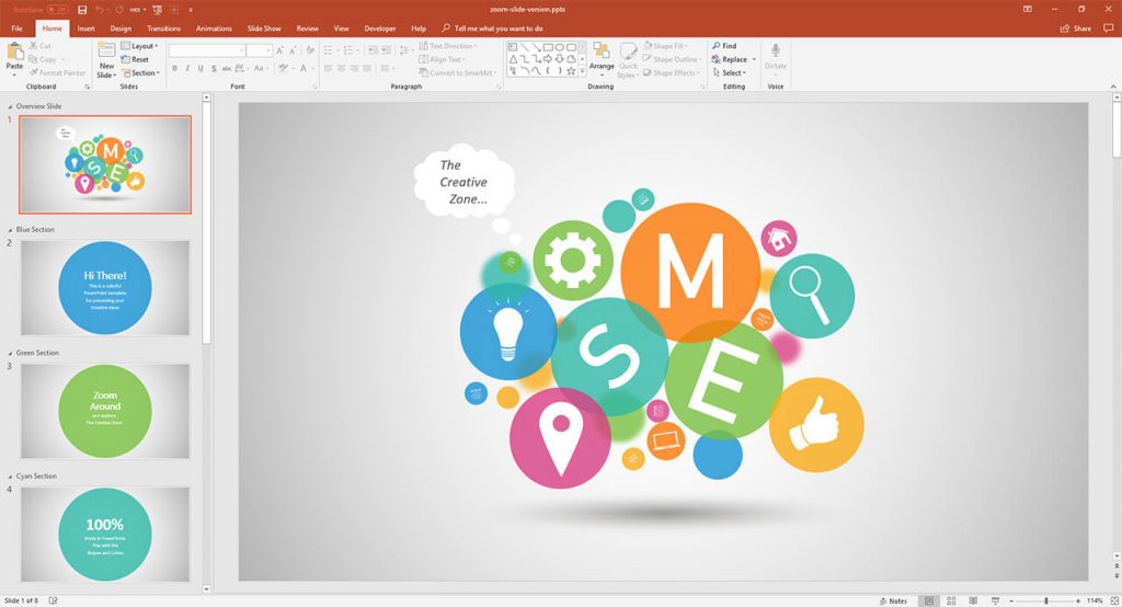Creative Zone Prezi Template | Prezibase