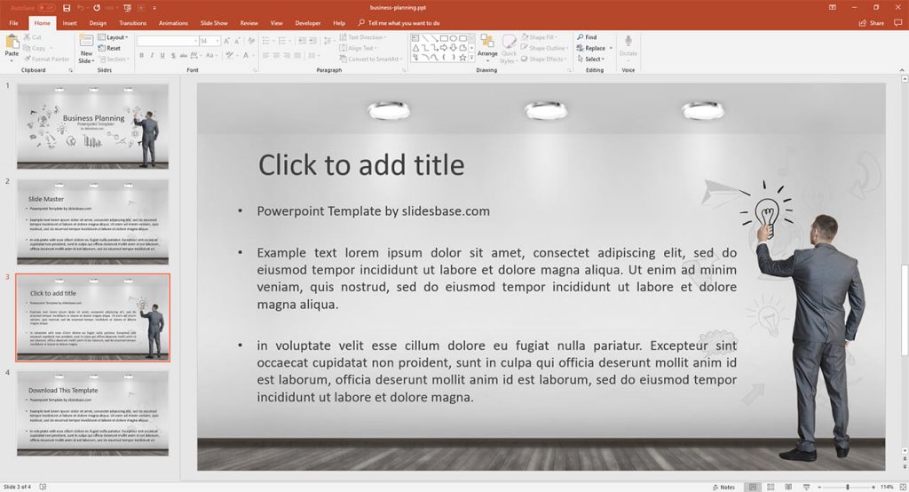 Businessman Planning Presentation Prezi Template | Prezibase