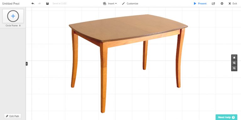 Insert a Table to Prezi Classic | Prezibase