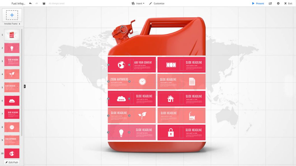 Fuel and Gas Presentation Prezi Template | Prezibase