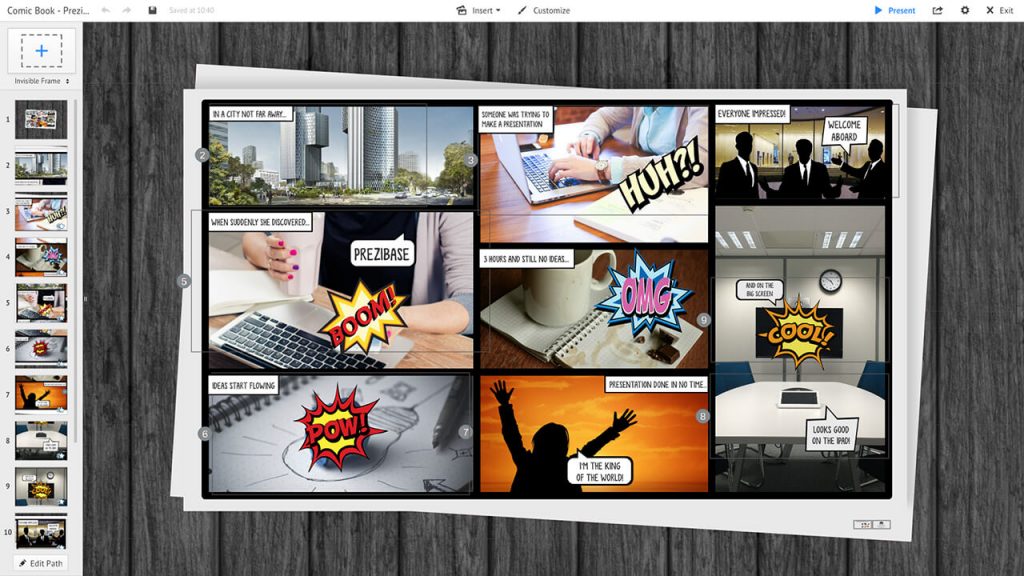 Comic Book Presentation Prezi Template | Prezibase