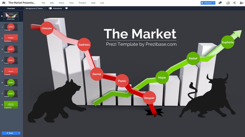 Stock Market Prezi Template | Prezibase
