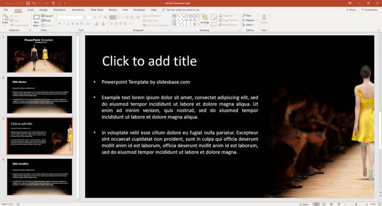 Catwalk Fashion Prezi Template | Prezibase