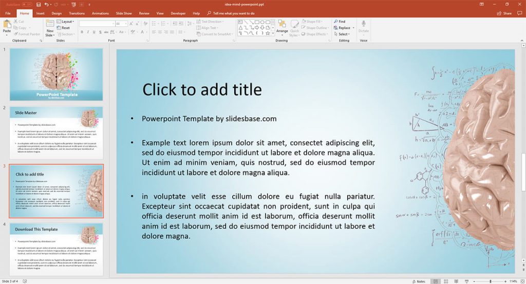 Idea Brain Prezi Template | Prezibase