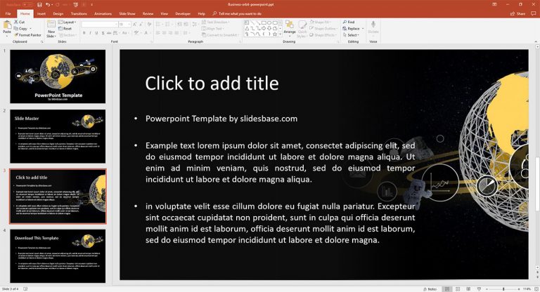 Business Orbit Prezi Template | Prezibase