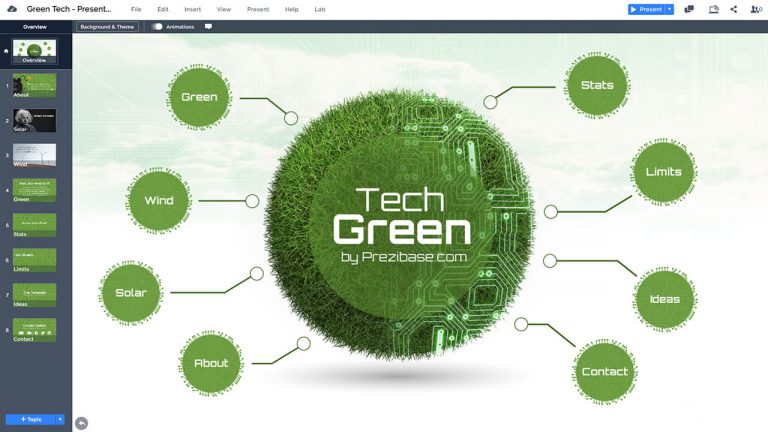Green Technology Prezi Template | Prezibase