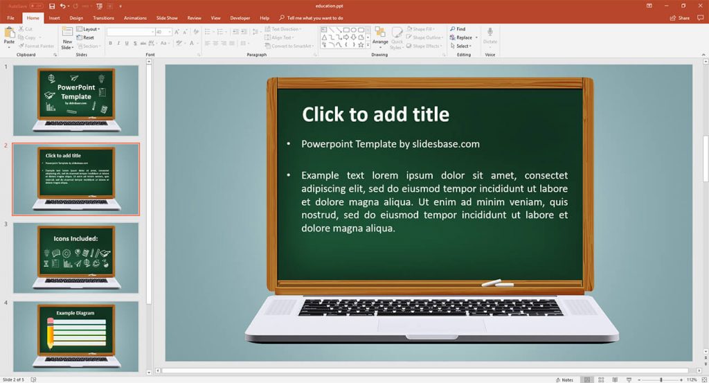 Internet Education Presentation Template | Prezibase