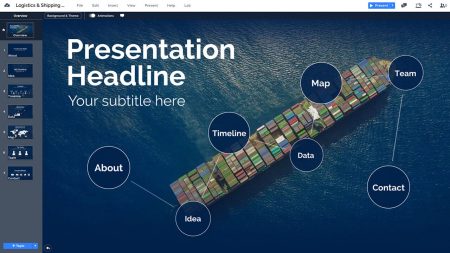 Shipping and Logistics Prezi Template | Prezibase