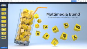 Multimedia Blend Prezi Template | Prezibase