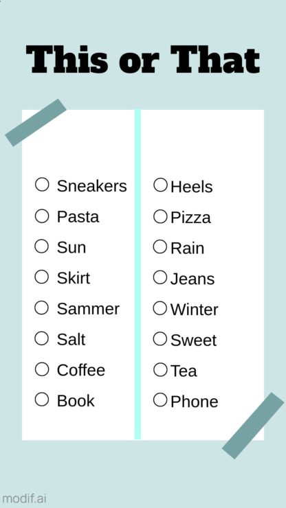 50 Stunning This or That Templates for Instagram Story