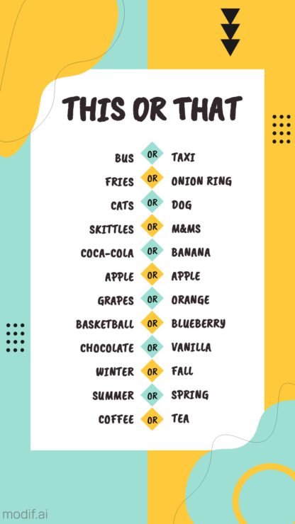 50 Stunning This or That Templates for Instagram Story