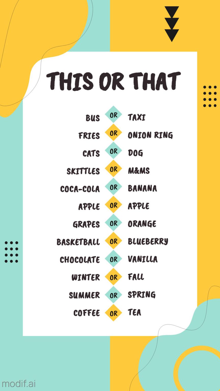 50 Stunning This or That Templates for Instagram Story