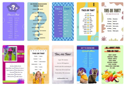 50 Stunning This or That Templates for Instagram Story