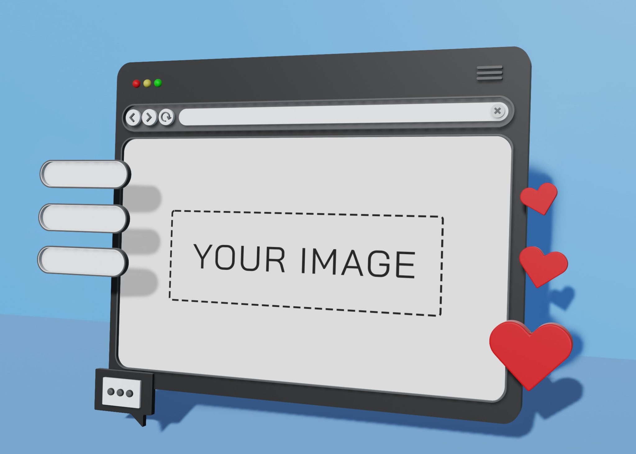 Creative 3D Browser Mockups for a Stunning Display