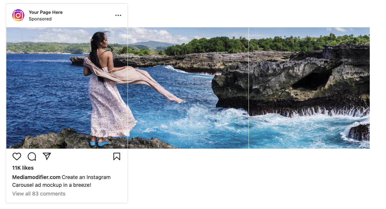 How to Create Instagram Carousel Ad Mockups [Free Tool]