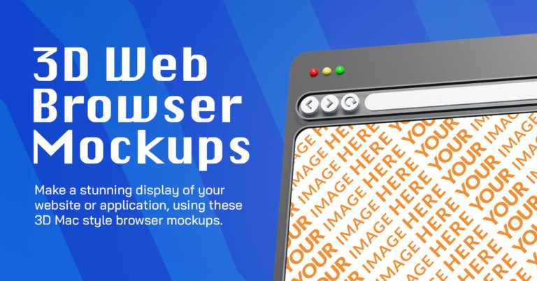Creative 3D Browser Mockups for a Stunning Display