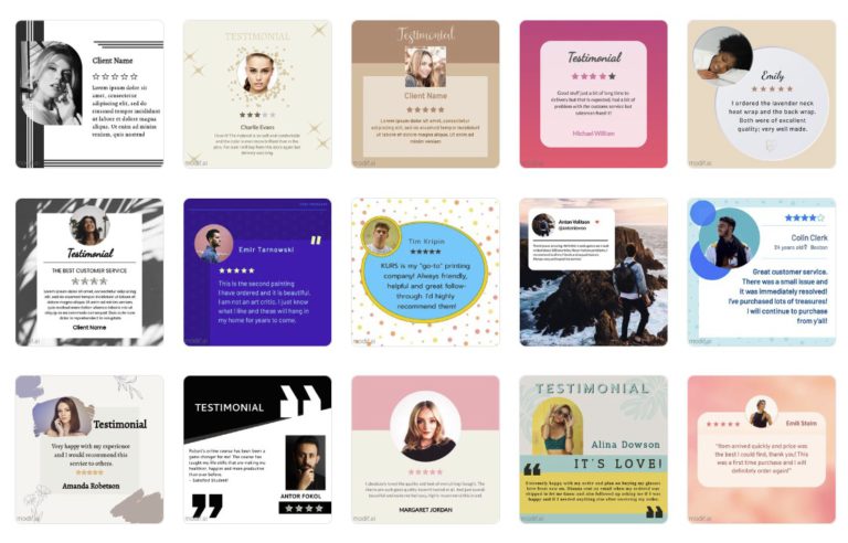 100+ Testimonial Designs to Create Ultimate Social Proof