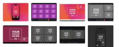 Video Meeting Mockup Generator [Google, Zoom, Skype & More]