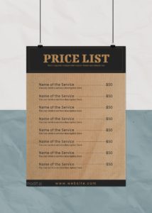 50 Elegant Price List Templates Your Clients Will Love