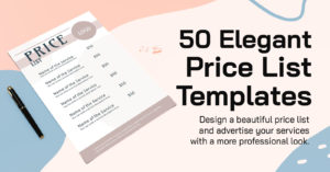 50 Elegant Price List Templates Your Clients Will Love