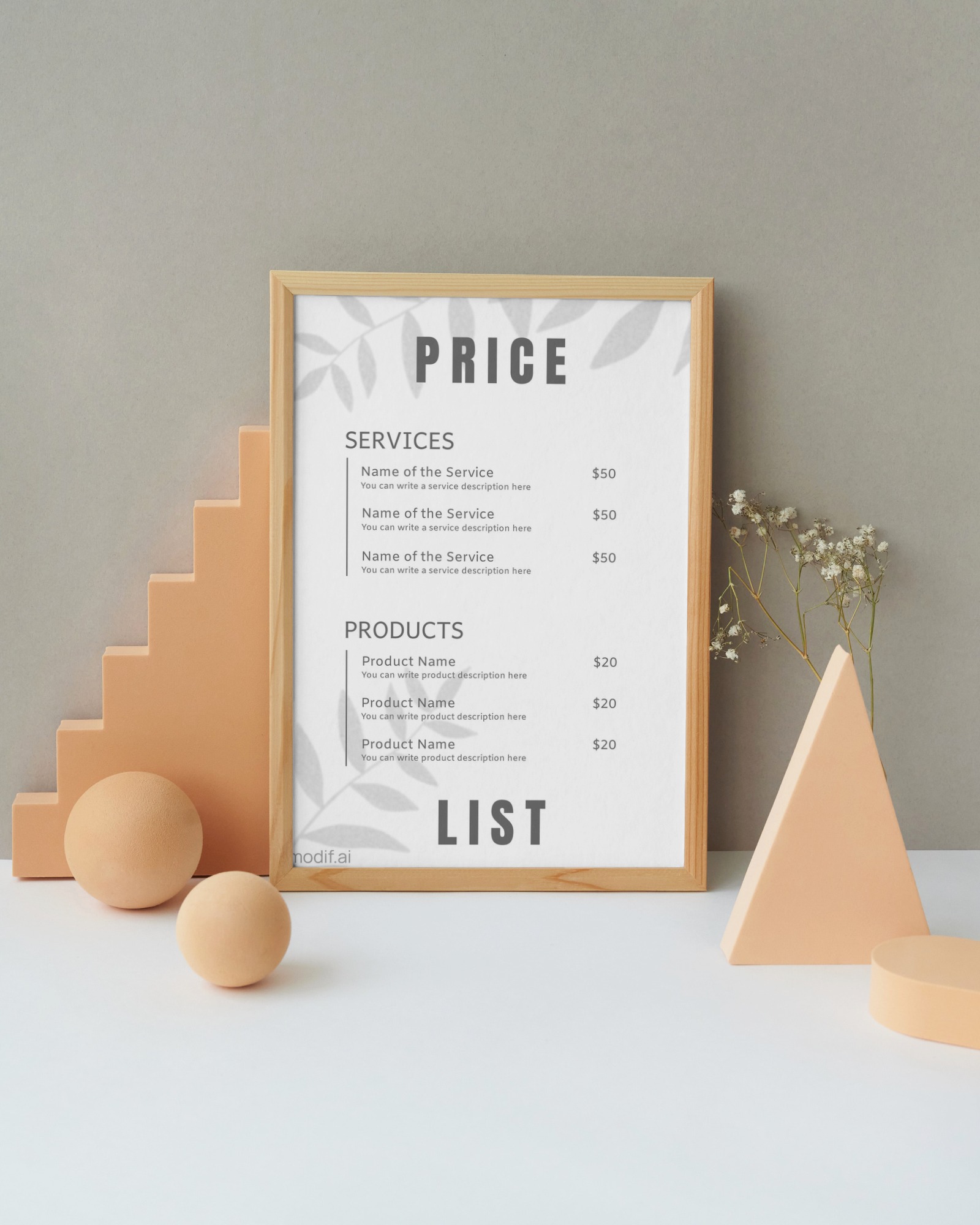 50 Elegant Price List Templates Your Clients Will Love